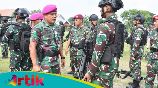 Prajurit Batalyon Infanteri 5 Marinir Ikuti Latihan Satgas Pamtas ...