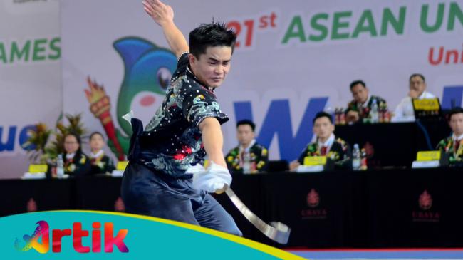 Mahasiswa Ubaya Raih 2 Emas dan 1 Perak di Cabor Wushu ASEAN University Games 2024