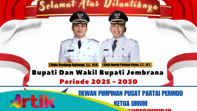 DPP Partai PERINDO Ucapkan Selamat atas Pelantikan Bupati - Wakil ...